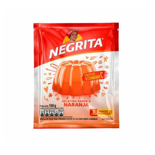 GELATINA NEGRITA SABOR A NARANJA X 150G | Finvian
