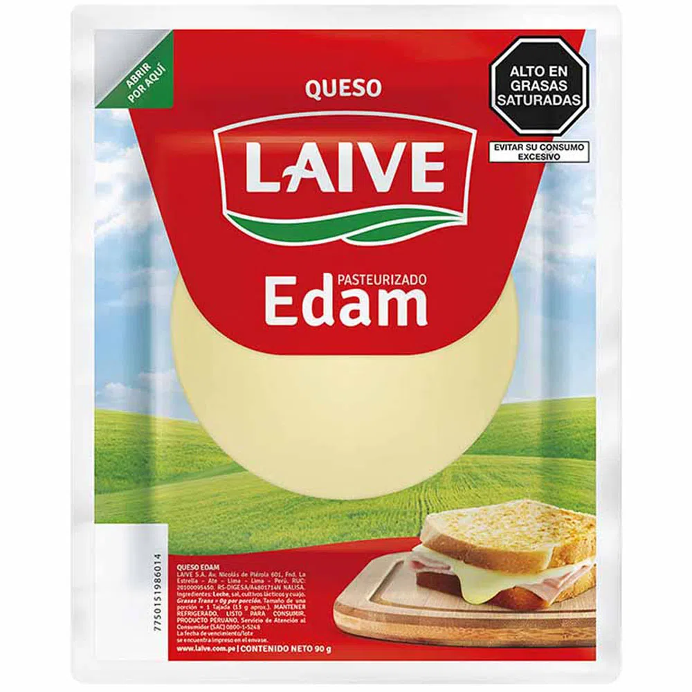 QUESO LAIVE EDAM X 90G | Finvian