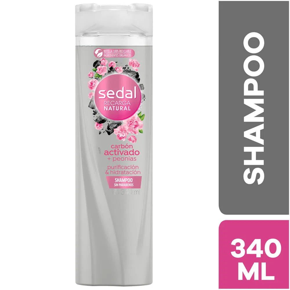 SHAMPOO SEDAL CARBON ACTIVADO X 340ML | Finvian