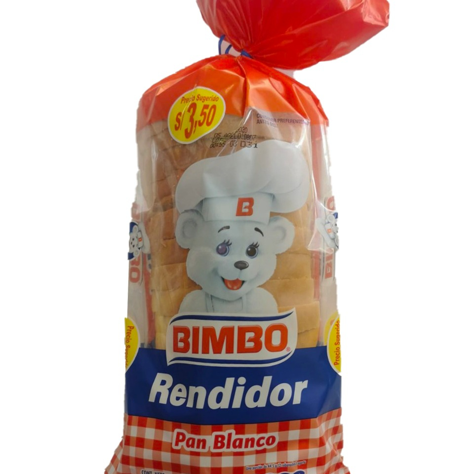 PAN BIMBO BLANCO MEDIANO X 480G | Finvian