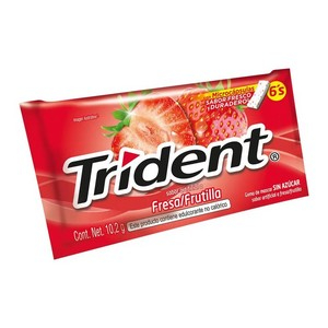 CHICLE TRIDENT FRESA FRUTILLA X 10.2G | Finvian