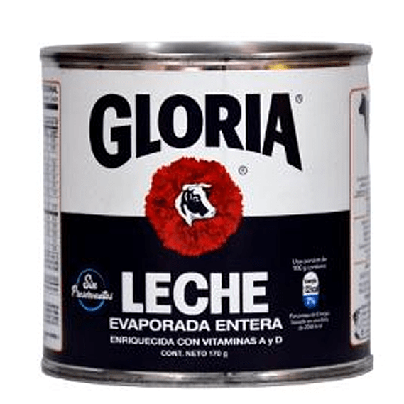 LECHE EVAPORADA GLORIA 395 G | Finvian