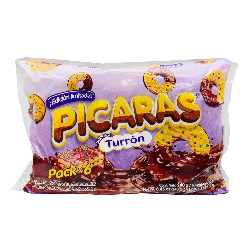 GALLETA PICARAS TURRON X 40G | Finvian
