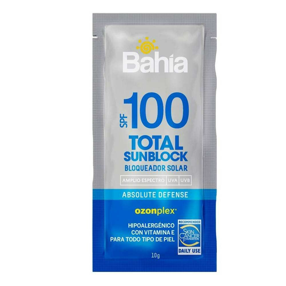 BLOQUEADOR BAHIA TOTAL SUNBLOCK SPF 100 10G | Finvian