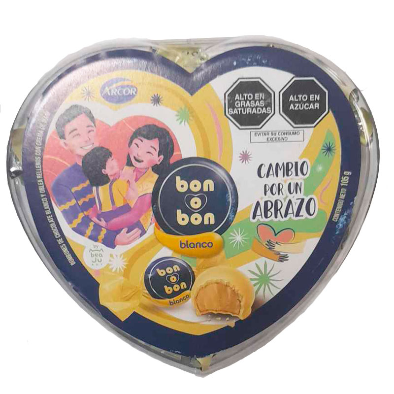 BOMBONES ARCOR BONOBON CORAZON CHOCOLINAS 105G | Finvian